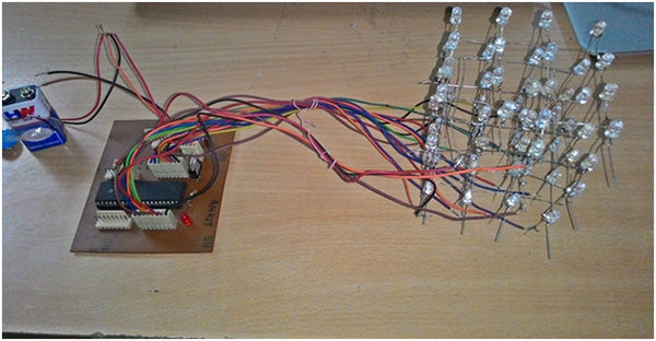 3D LED Cube (4x4x4) – COMPRACO Indústria e Construção