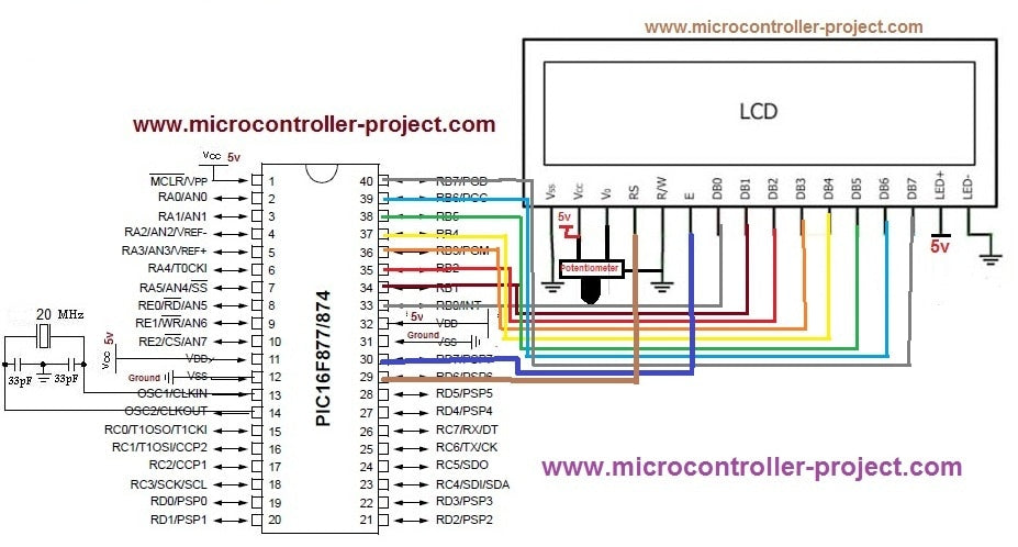 Displaying ASCII Characters on 16×2 Character LCD Using Microchip PIC1 ...